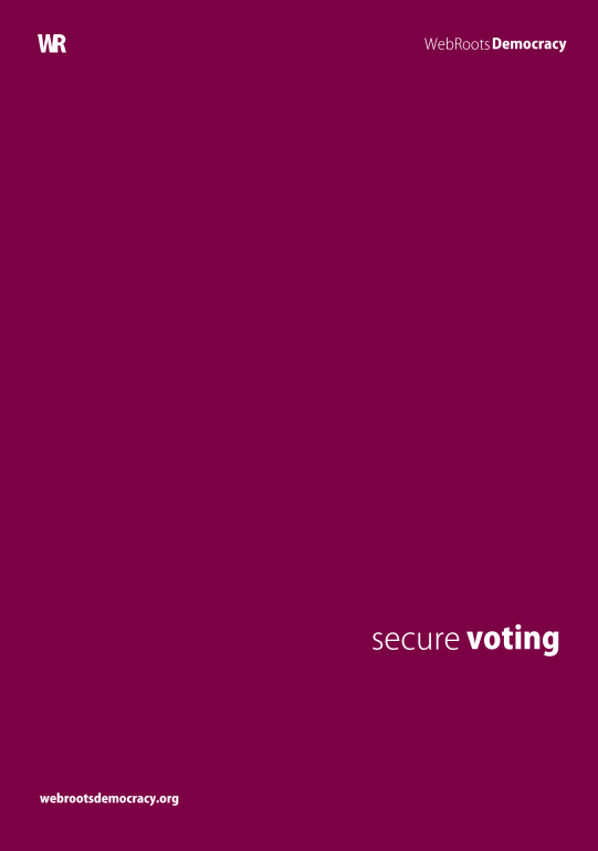 Secure Voting – WebRoots Democracy